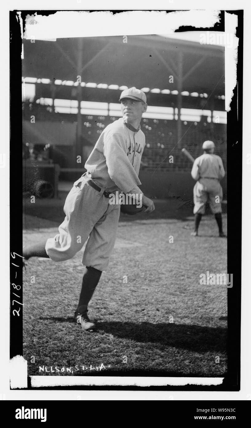 Albert Red Nelson, St. Louis AL (baseball Stock Photo - Alamy