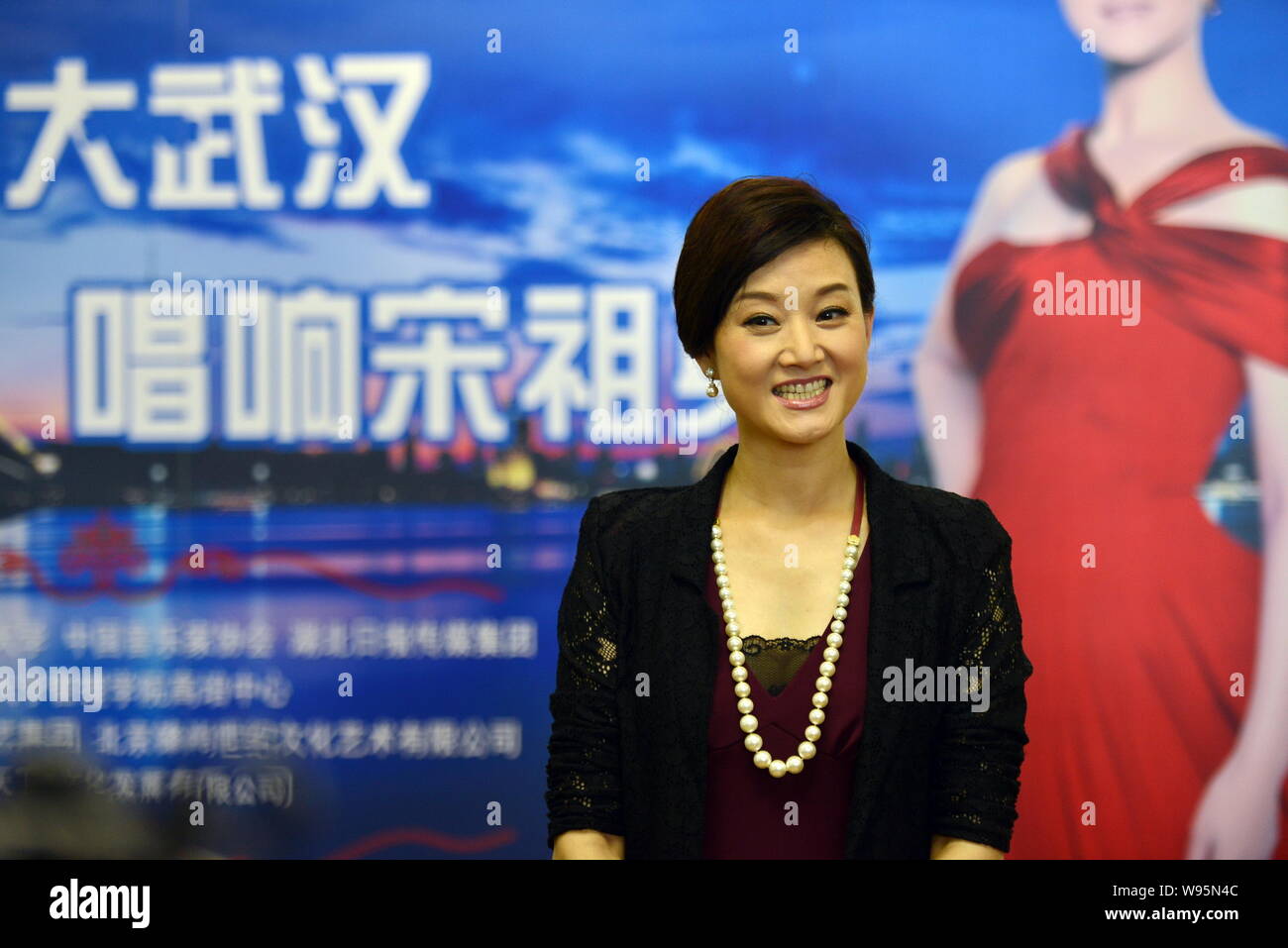 Chinese folk singer Song Zuying is pictured as she prepares for her ...