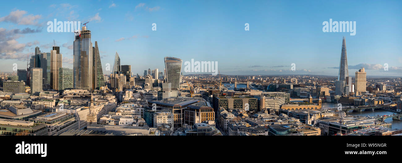 europe, UK, England, London, City Shard panorama Stock Photo - Alamy
