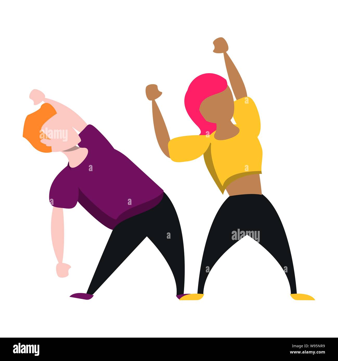 fitness sport heatlhy lifestyle cartoon Stock Vector Image & Art - Alamy