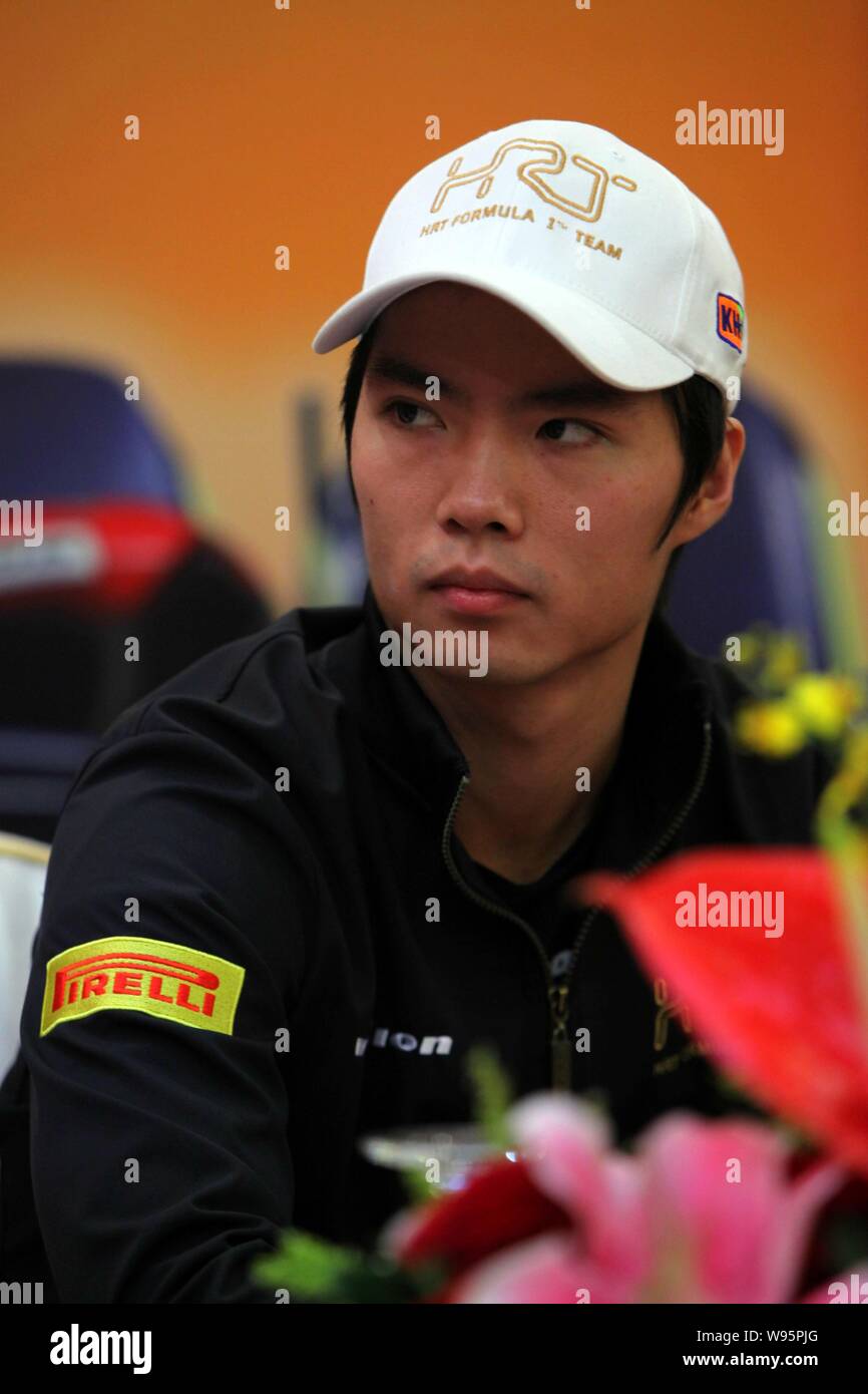 Chinese F1 driver Ma Qinghua attends a press conference of HRT in ...