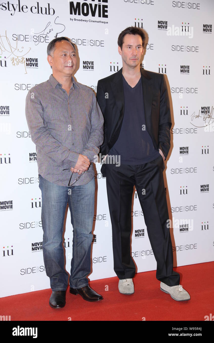 Hong Kong film director Johnny To, left, and Canadian actor Keanu ...