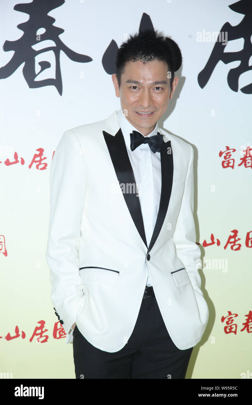 Hong Kong actor Andy Lau poses during the press conference for his new ...