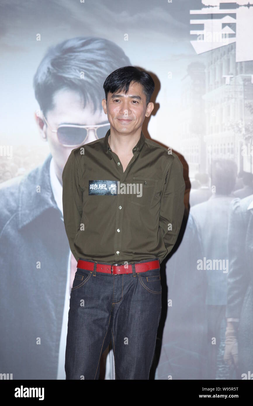 Hong Kong actor Tony Leung attends a press conference for the movie ...