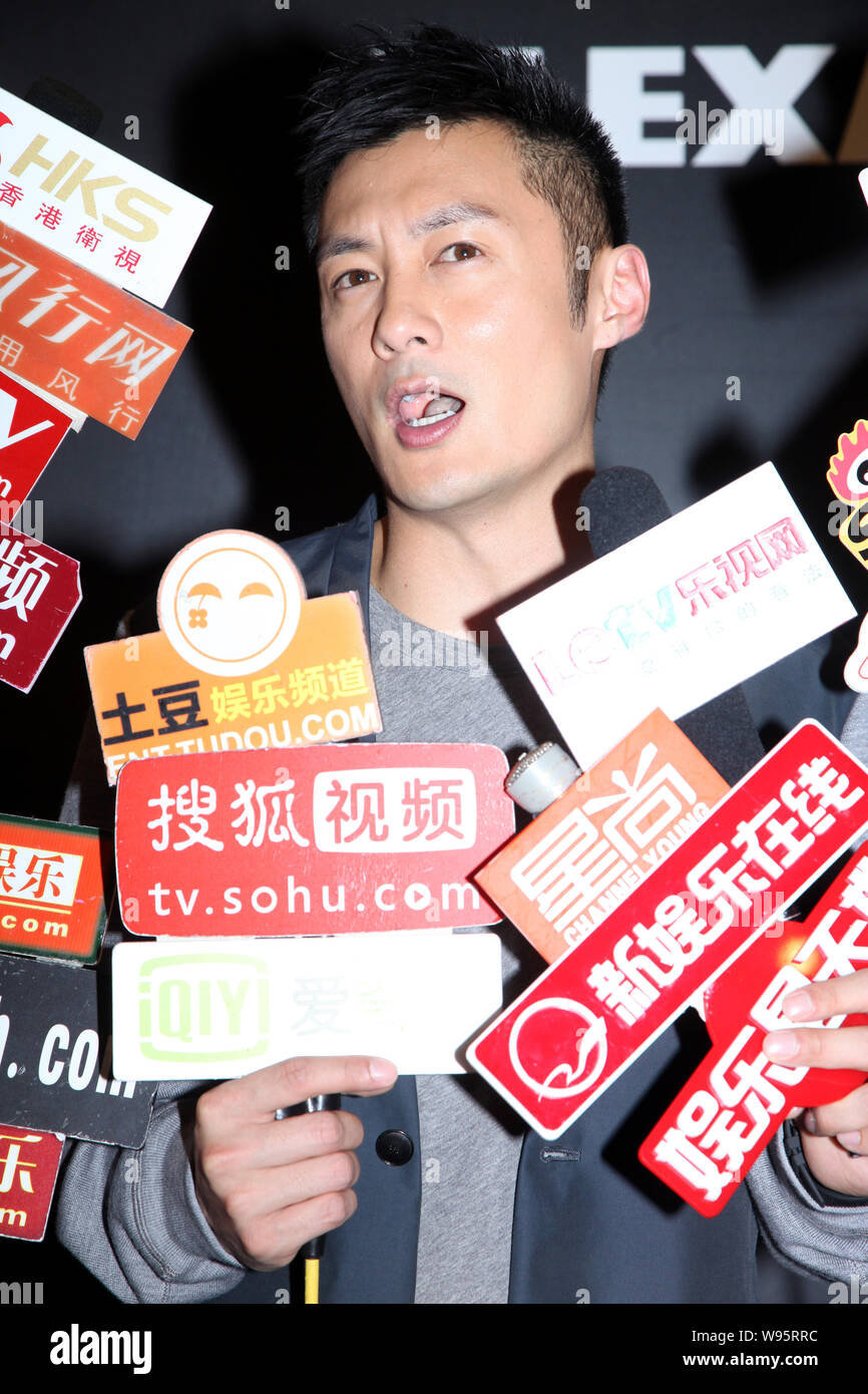 Hong Kong actor Shawn Yue attends the opening ceremony for a Alexander ...