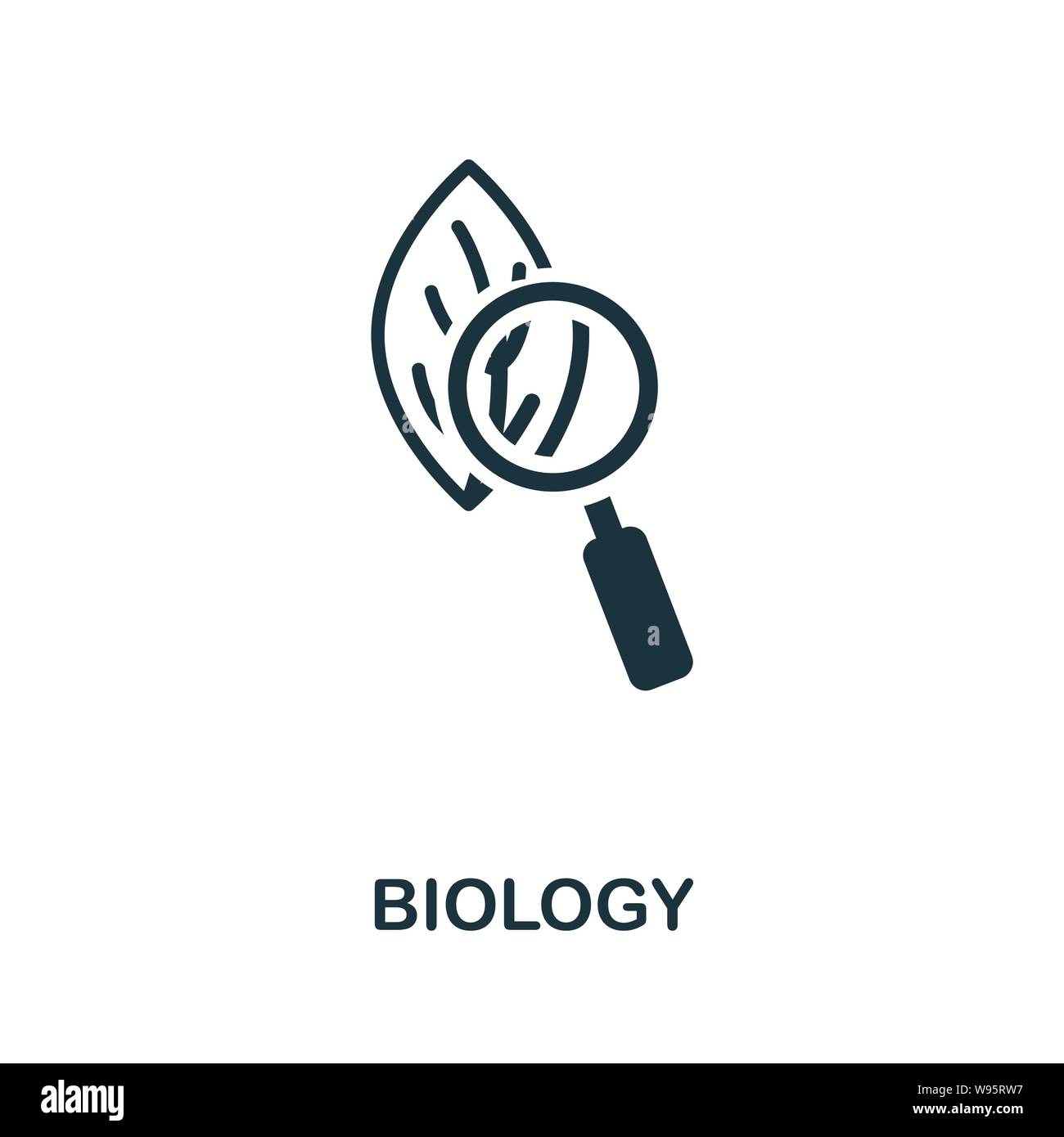 Biology vector icon symbol. Creative sign from education icons ...