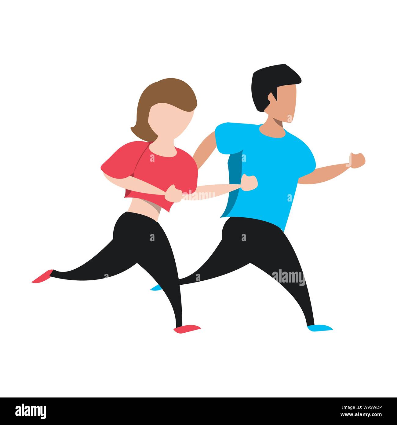fitness sport heatlhy lifestyle cartoon Stock Vector Image & Art - Alamy