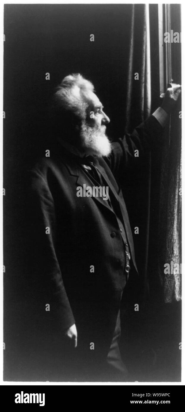 Alexander Graham Bell, three-quarter length portrait, standing, facing ...