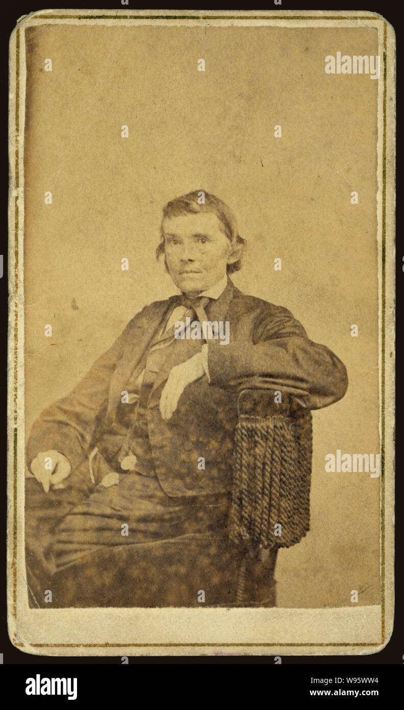 Alexander Hamilton Stephens, half-length studio portrait, sitting ...