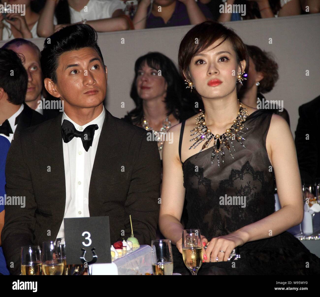 Taiwanese actor Nicky Wu and Chinese actress Sun Li attend the opening ...