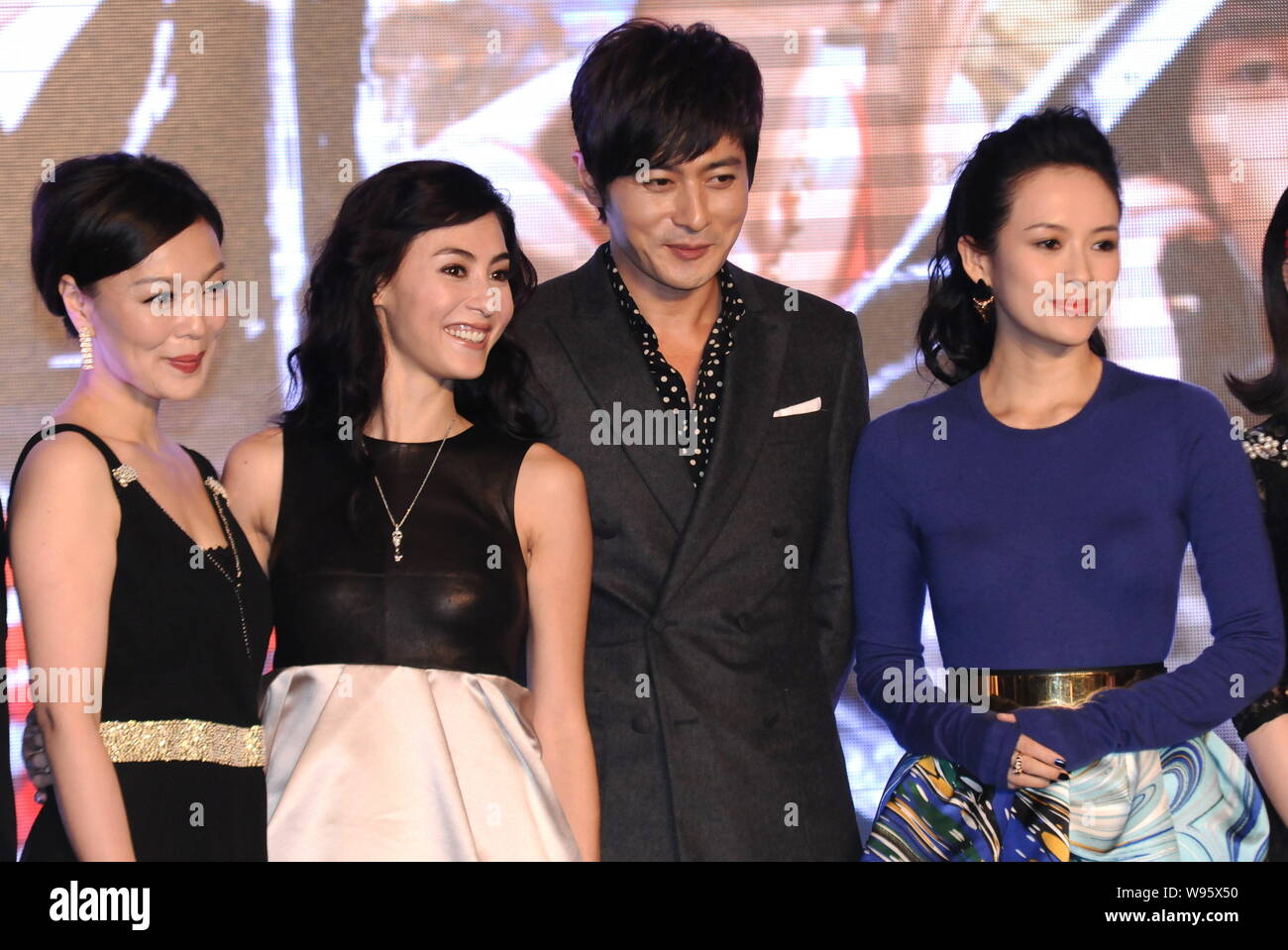 (From second left to right) Hong Kong actress Cecilia Cheung, South ...