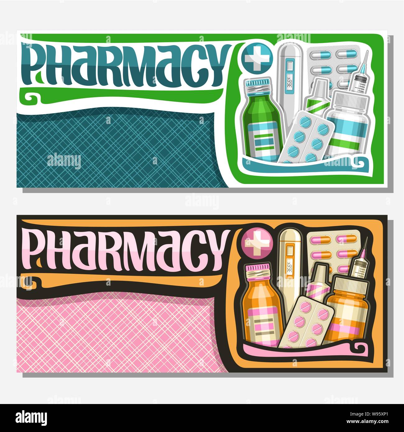 Vector banners for Pharmacy Stock Vector Image & Art - Alamy