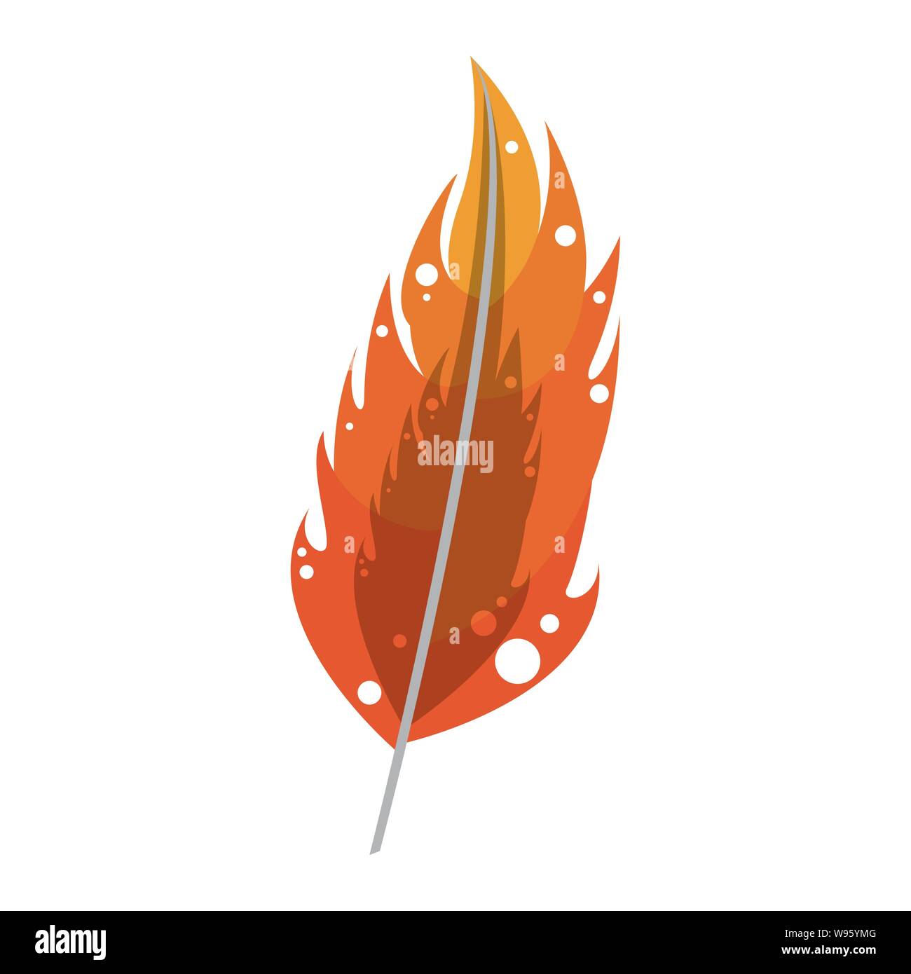feather plume decoration art cartoon Stock Vector Image & Art - Alamy