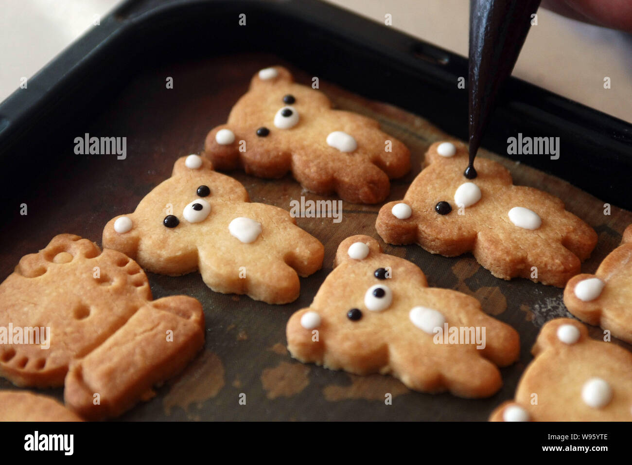 Rilakkuma-shape cookies are pictured at a Rilakkuma-themed bakery in ...