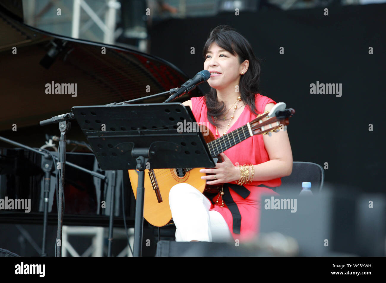 Bossa Nova queen Ono Lisa performs at the opening ceremony of 2012 Big ...
