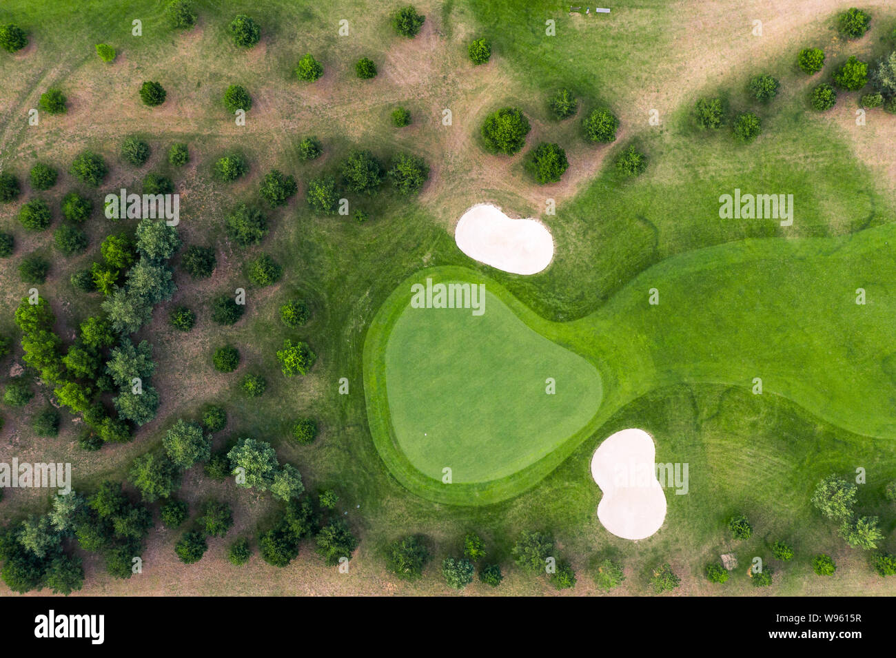 Aerial view golf course hi-res stock photography and images - Alamy