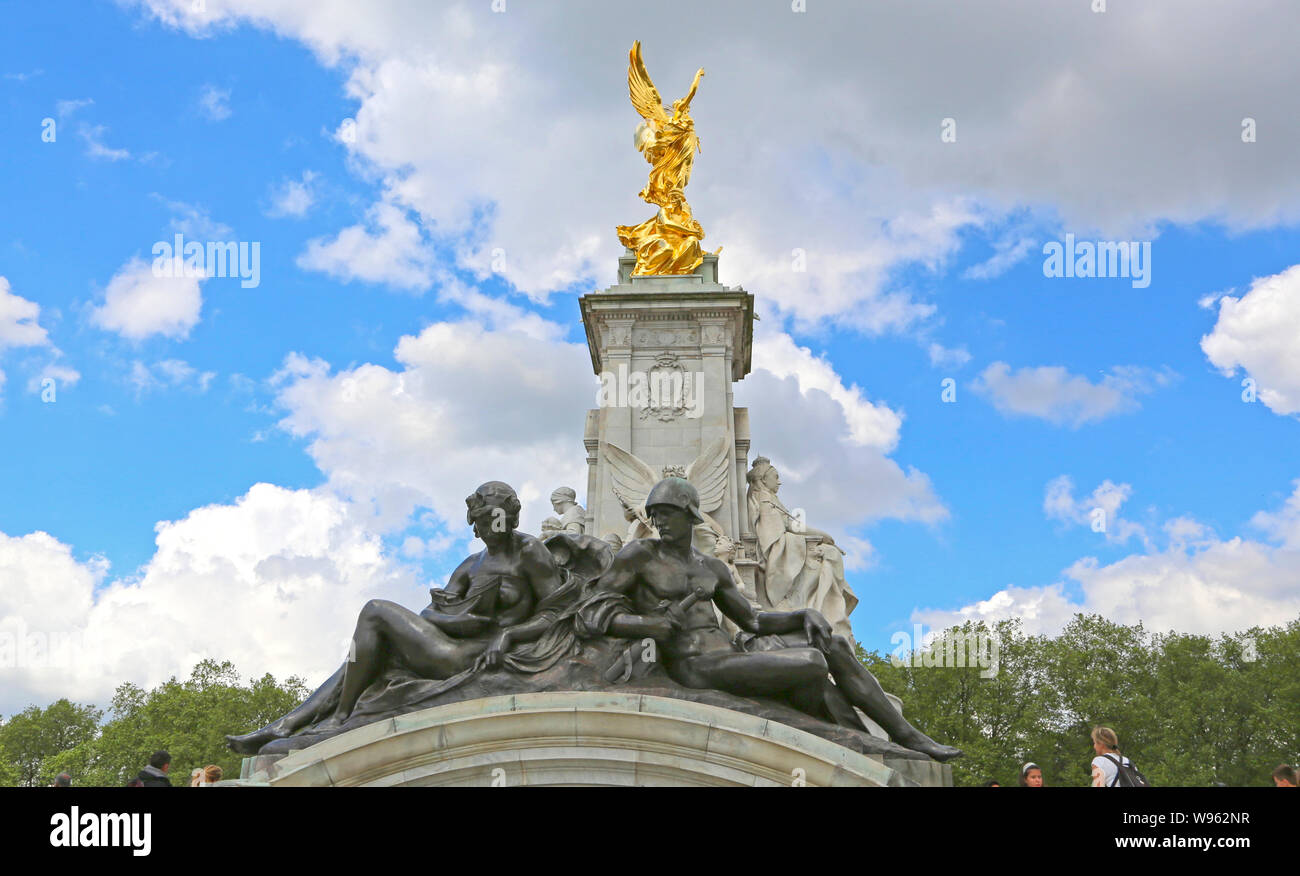 London, Great Britain -May 23, 2016: The Victoria Memorial, a monument ...