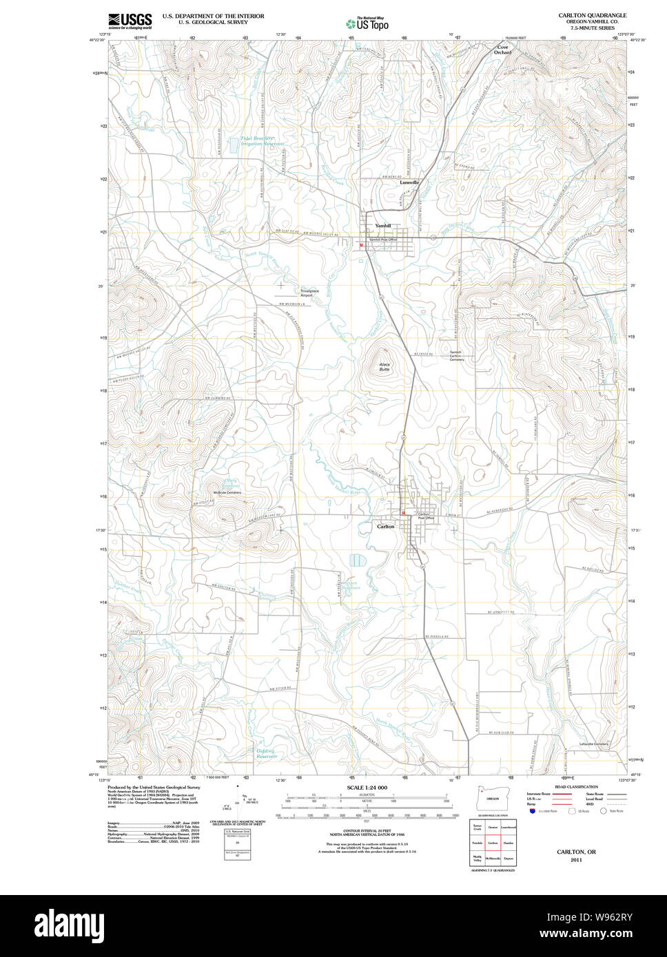 Map oregon usgs hi-res stock photography and images - Alamy