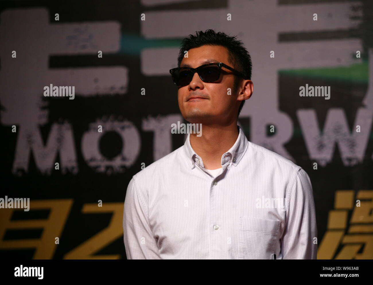 Hong Kong actor Shawn Yue poses during the press conference for his new ...