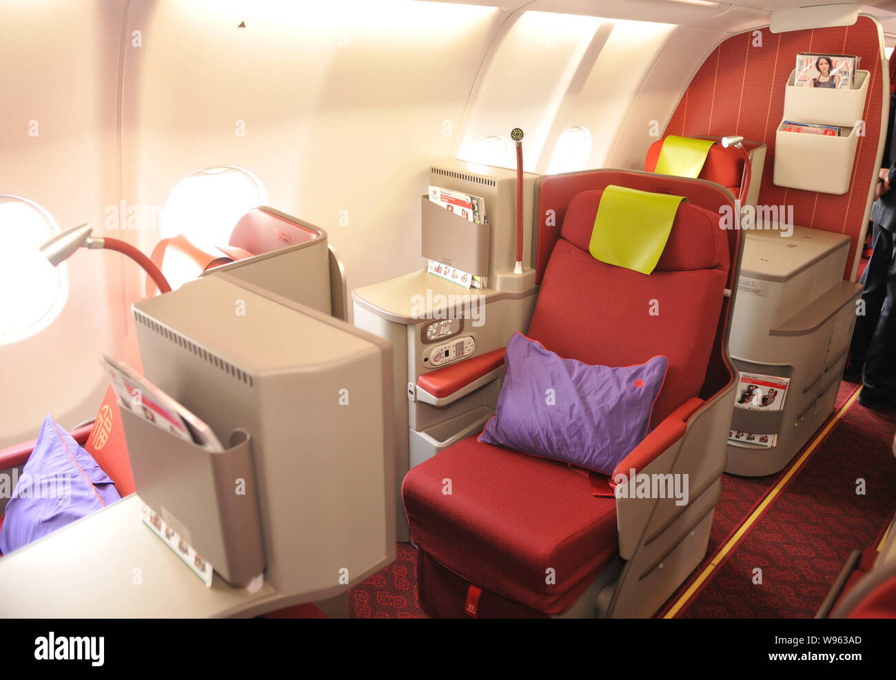 View of the first class of the worlds first Airbus all-business class ...