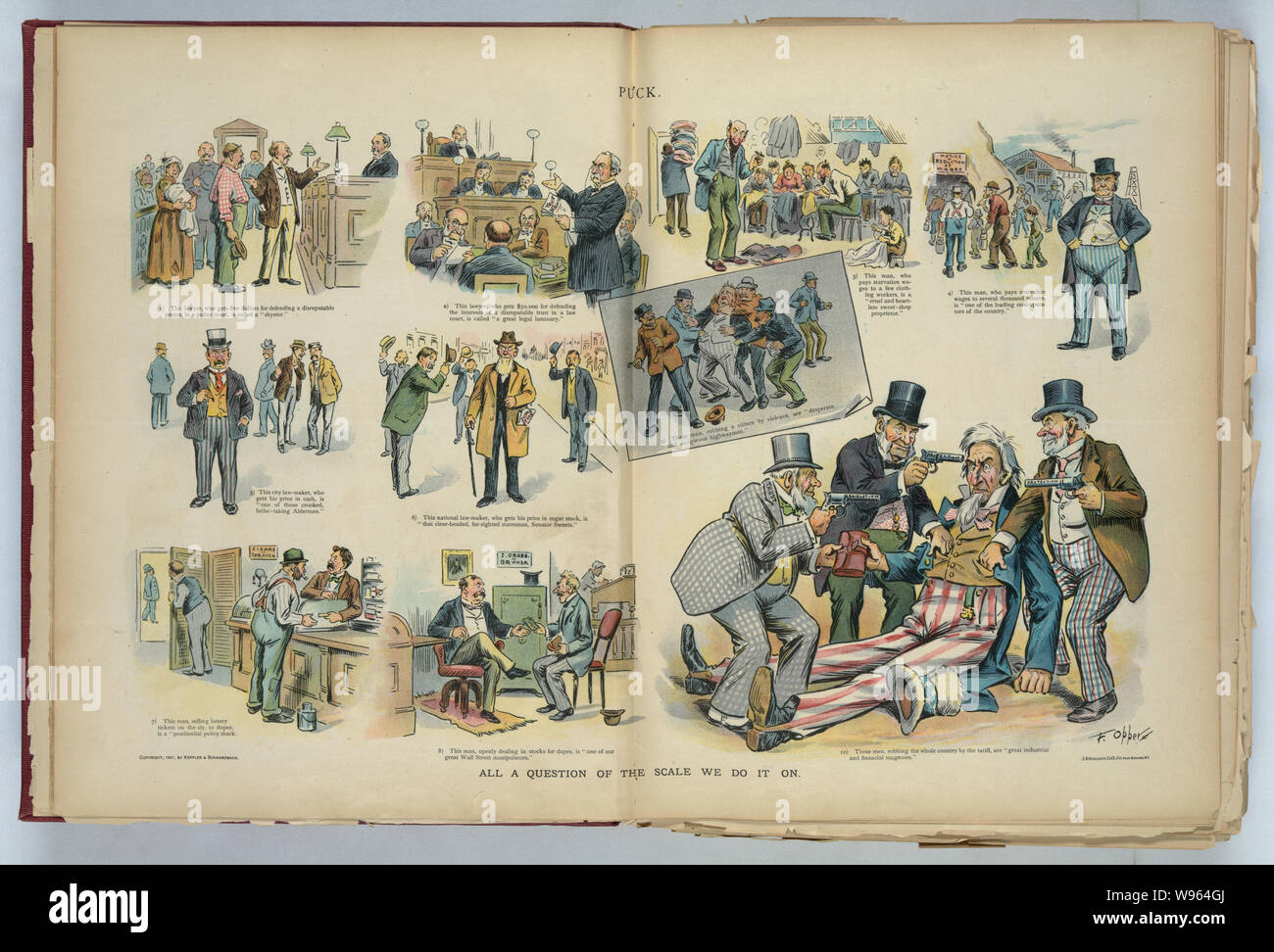 All a question of the scale we do it on / F. Opper Stock Photo - Alamy