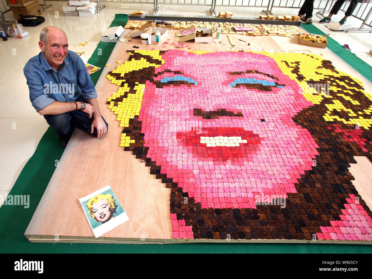 Maurice Bennett of New Zealand, known as Toast Art Picasso, is pictured ...