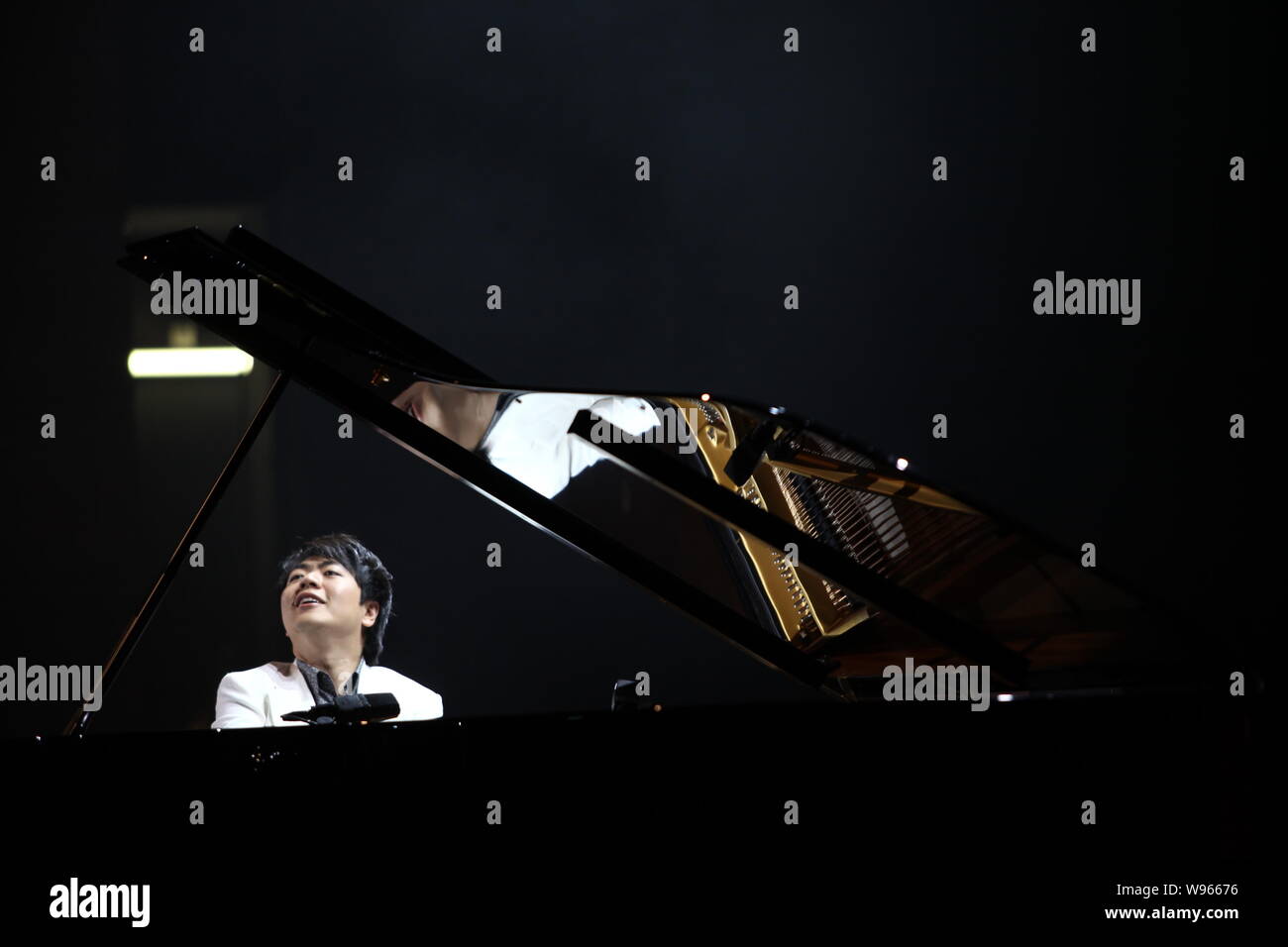 Chinese pianist Lang Lang performs during his concert to celebrate Hong ...