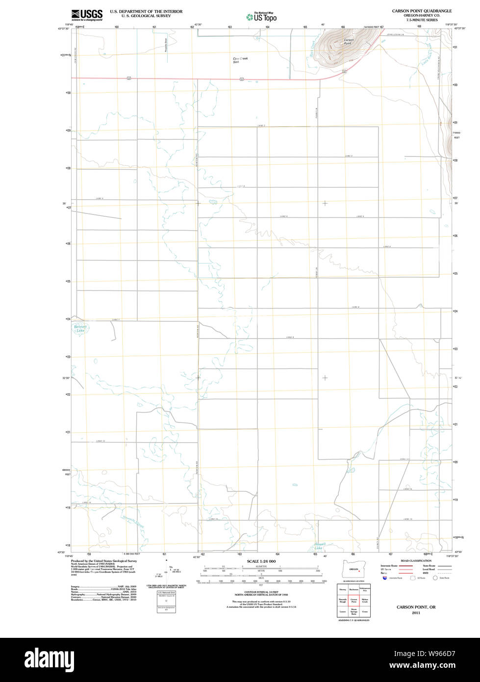 Map of carson Cut Out Stock Images & Pictures - Alamy