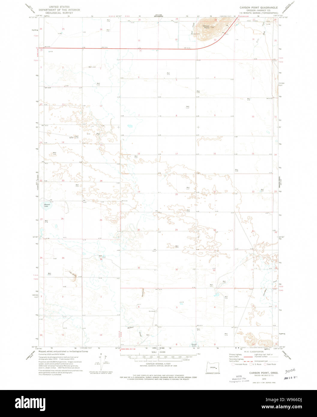 Map of carson Cut Out Stock Images & Pictures - Alamy