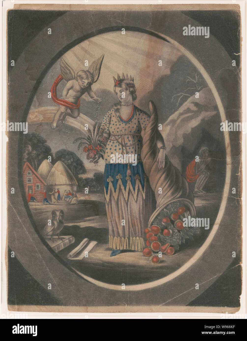 Allegorical scene of plenty Stock Photo - Alamy