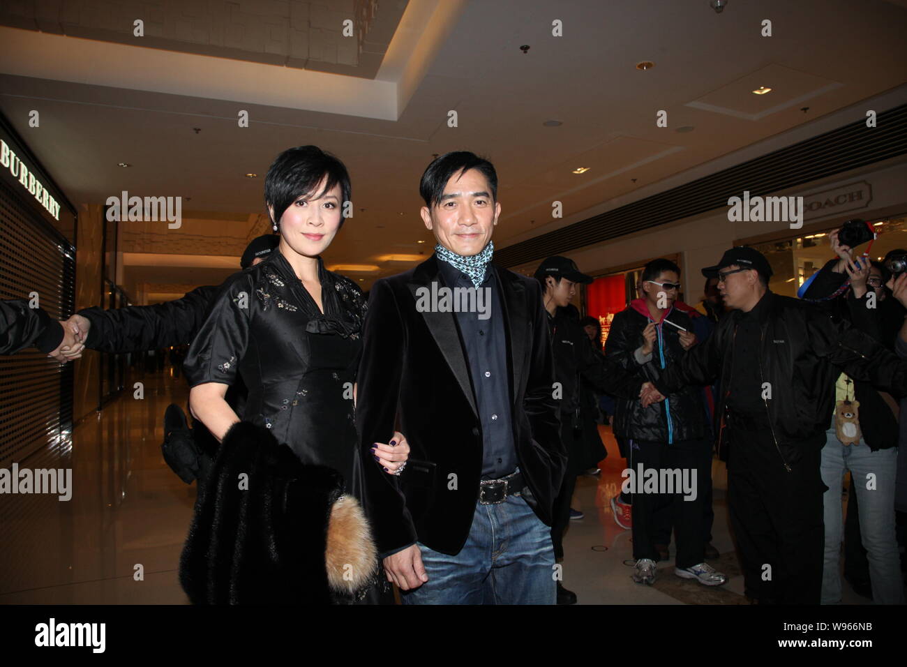 Hong Kong actress Carina Lau and Hong Kong actor Tony Leung Chiu Wai ...