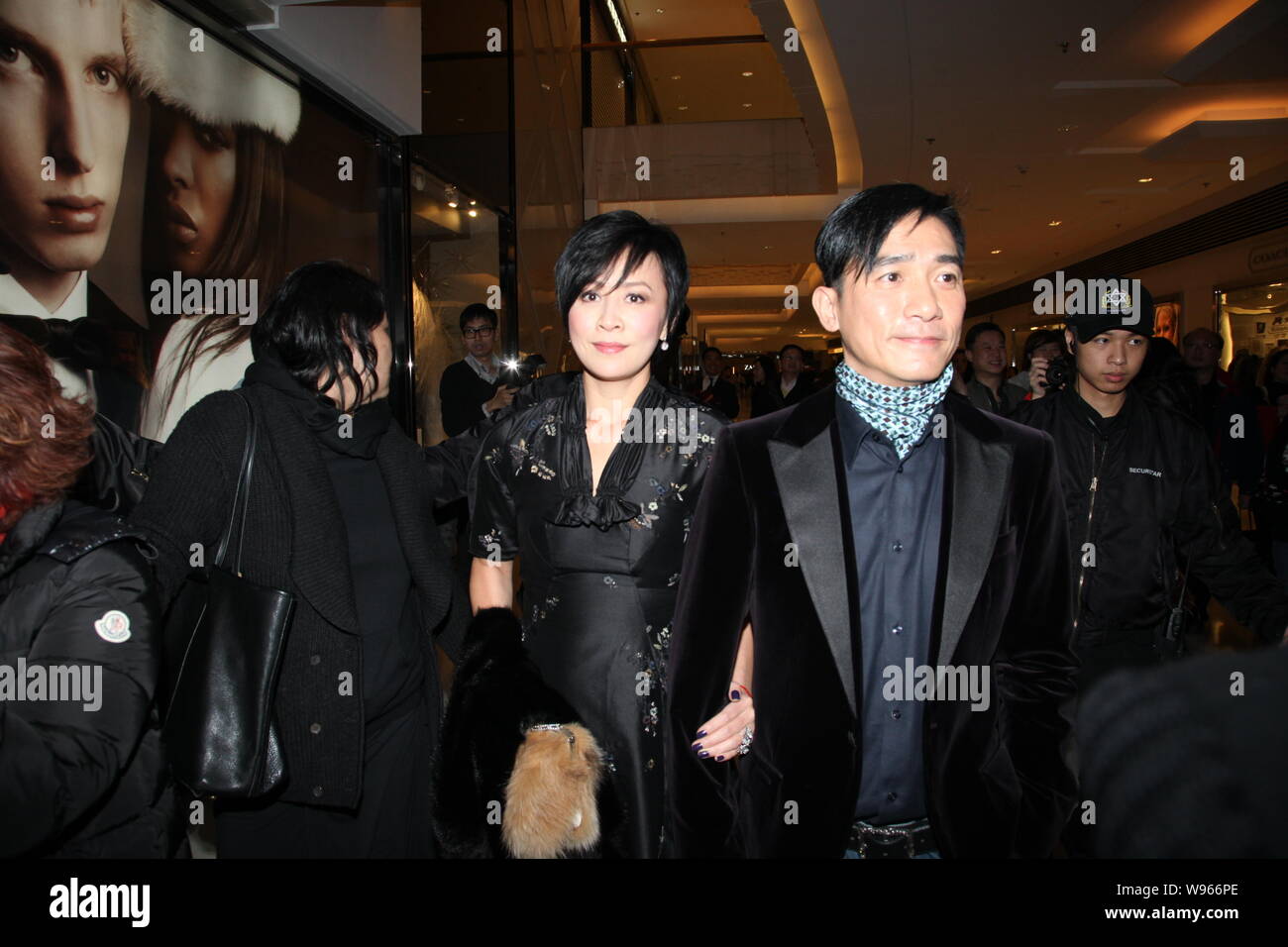 Hong Kong actress Carina Lau and Hong Kong actor Tony Leung Chiu Wai ...