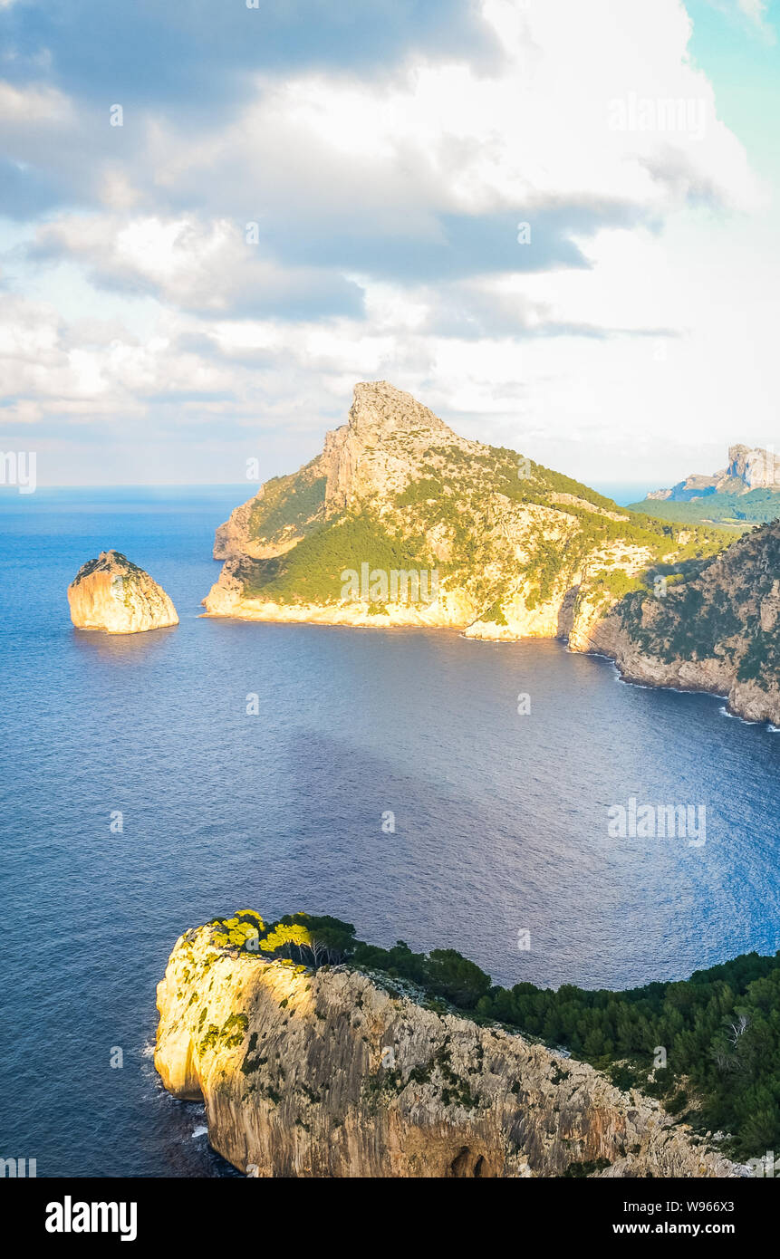 Beautiful viewpoint Mirador Es Colomer in Spanish Mallorca, Balearic ...
