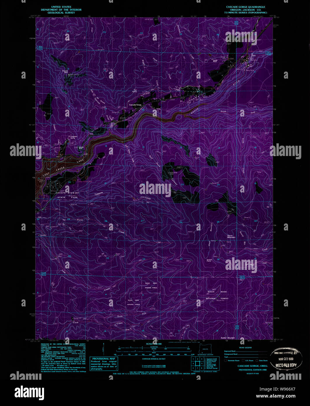 Map Of Cascade High Resolution Stock Photography and Images - Alamy