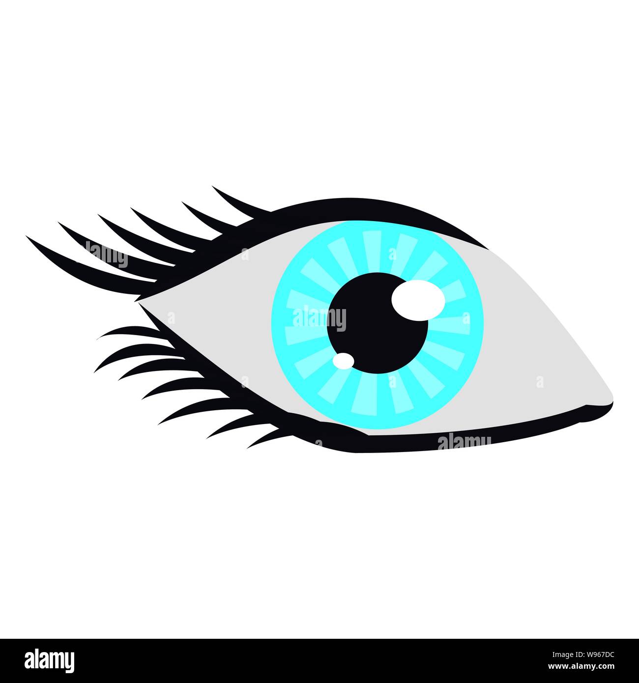 eye human vision view cartoon Stock Vector Image & Art - Alamy