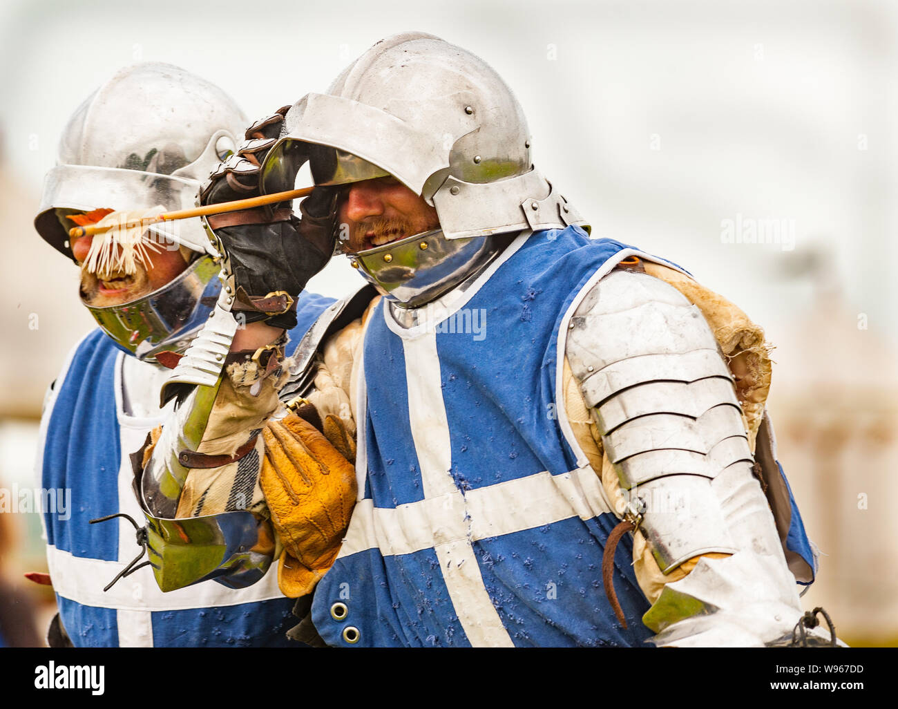 Re-enactors stage the Battle of Shrewsbury 1403 on the original ...