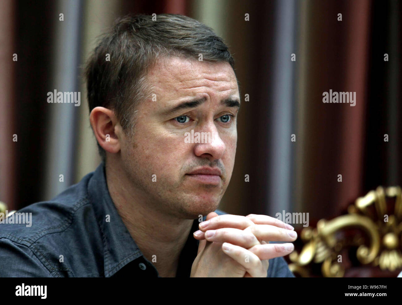 Retired Scottish professional snooker player Stephen Hendry attends a ...