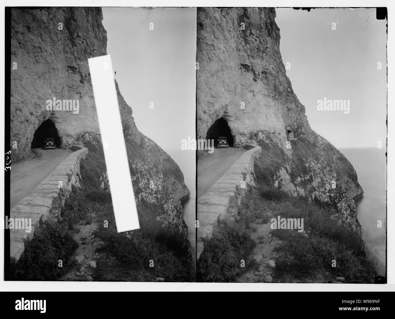 Along the coast to Tripoli. Ras Esh Shekka. Exit of road and double ...