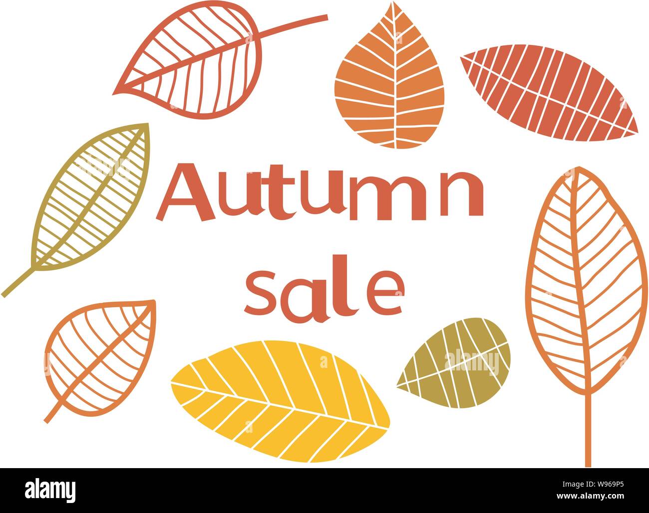 Fall season vector vectors Cut Out Stock Images & Pictures - Alamy