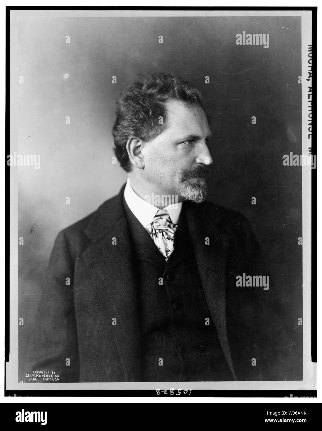 Alphonse Mucha, half-length portrait, facing right Stock Photo - Alamy