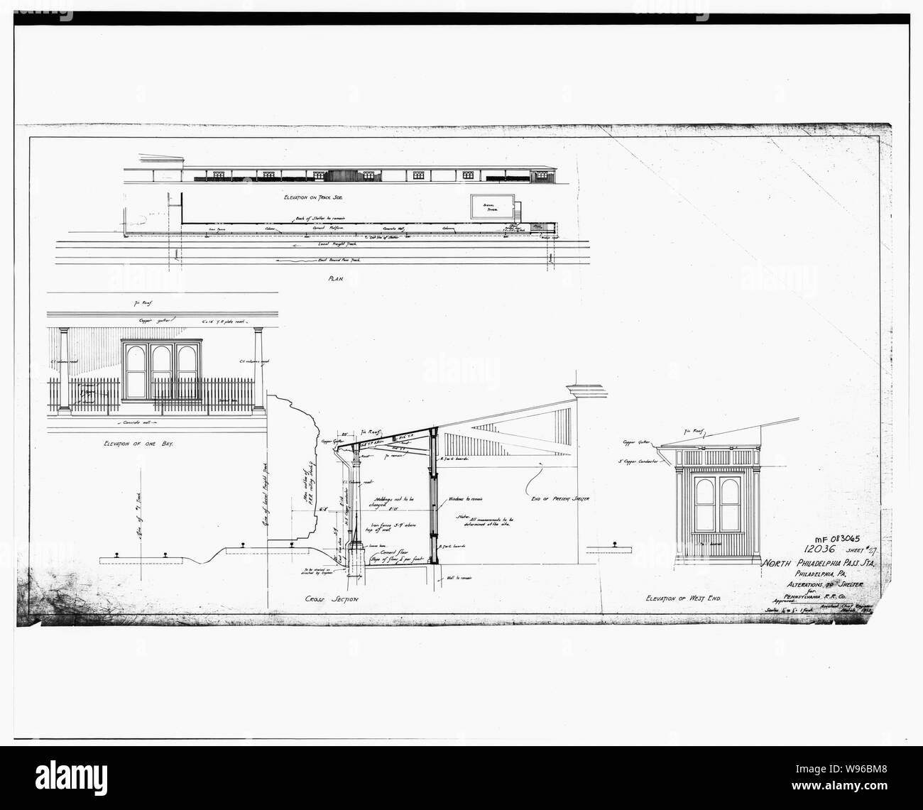 English: March 1913 detail drawing of plans for Germantown Junction ...