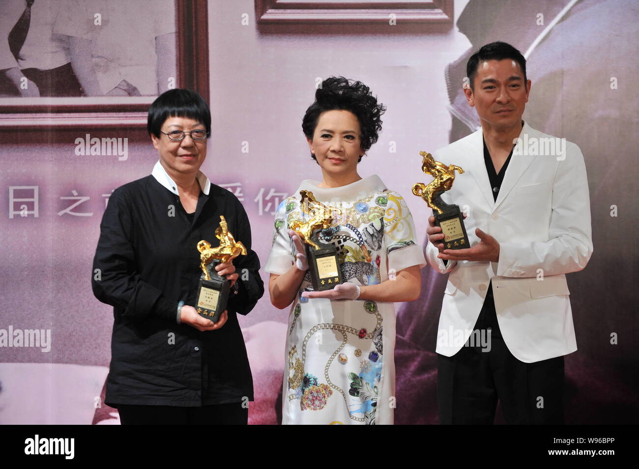 (From left) Hong Kong director Ann Hui, actress Deanie Ip and singer ...