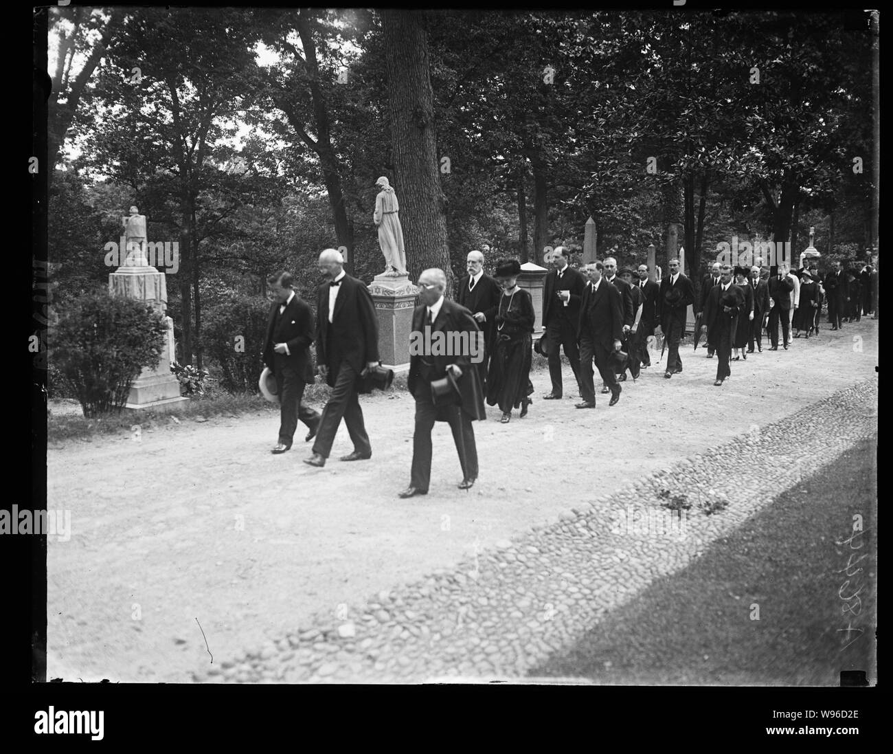 Alvan i.e., Alvey A. Adee's funeral in Oak Hill Cemetary Stock Photo ...