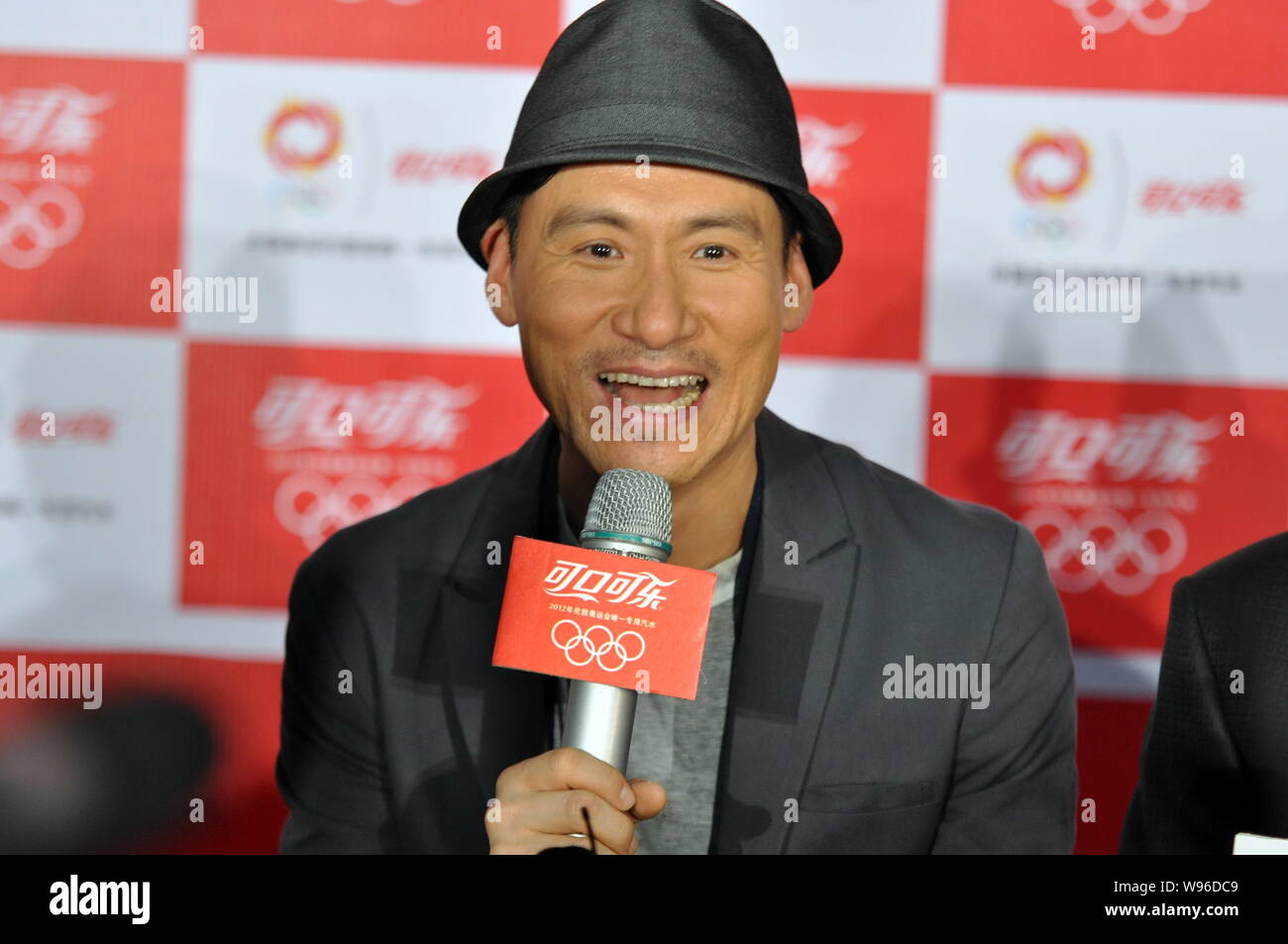 Hong Kong singer Jacky Cheung attends a press conference after a ...