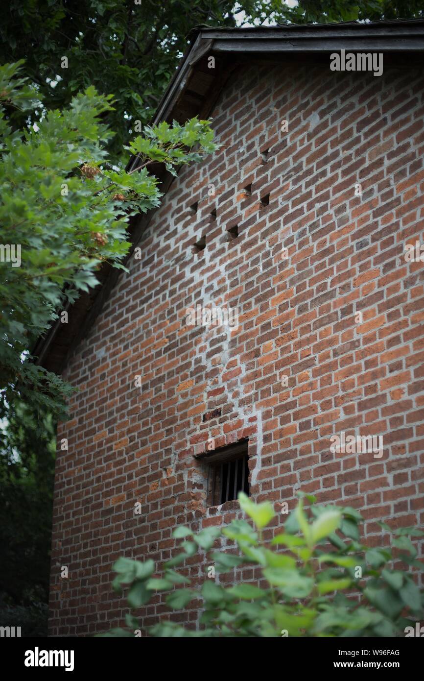 Historic brick building behind Headquarters House in Fayetteville ...