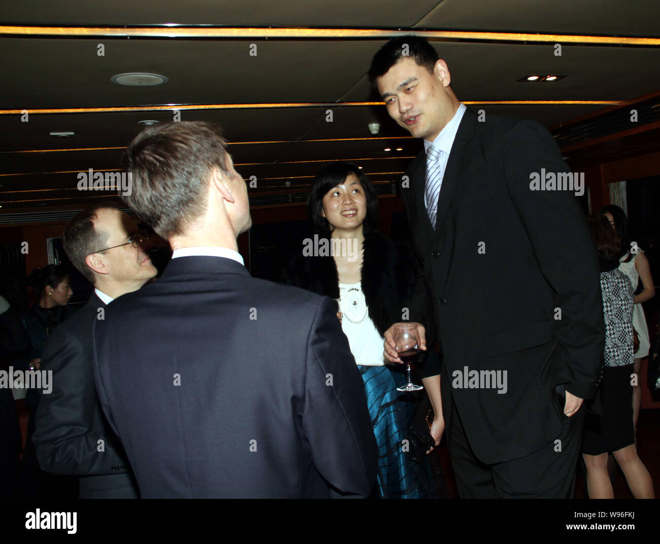 Retired Chinese basketball superstar Yao Ming and his wife Ye Li attend ...