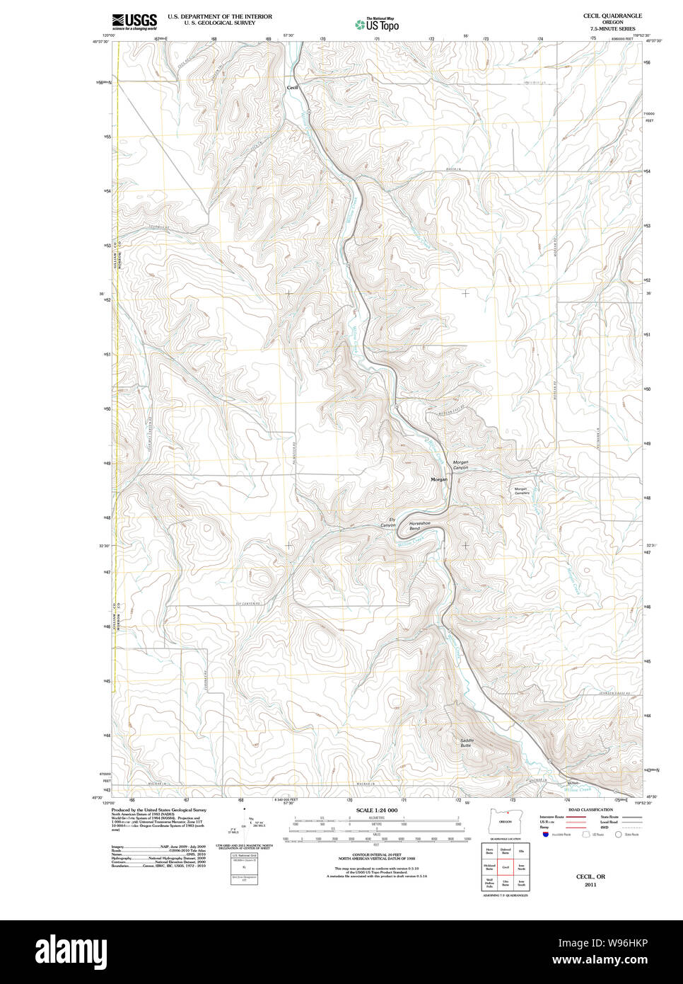 Map oregon usgs hi-res stock photography and images - Alamy