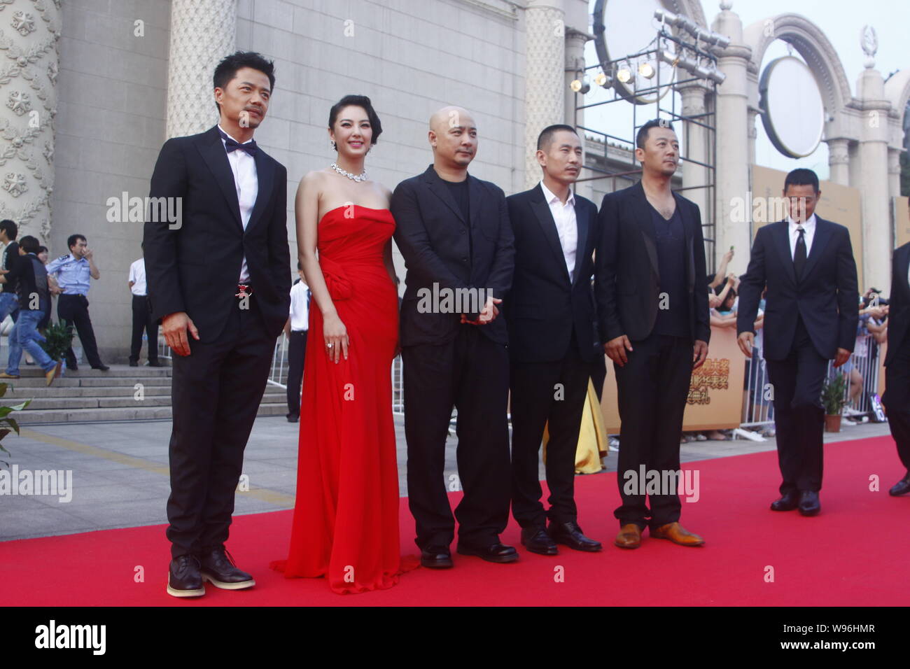 --File--(From left) Chinese actor Duan Yihong, actress Zhang Yuqi ...