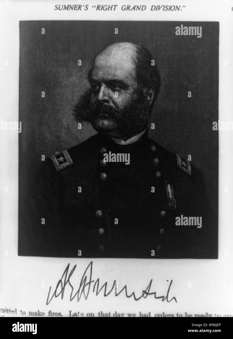 Ambrose Everett Burnside, half-length portrait, facing left, in uniform ...