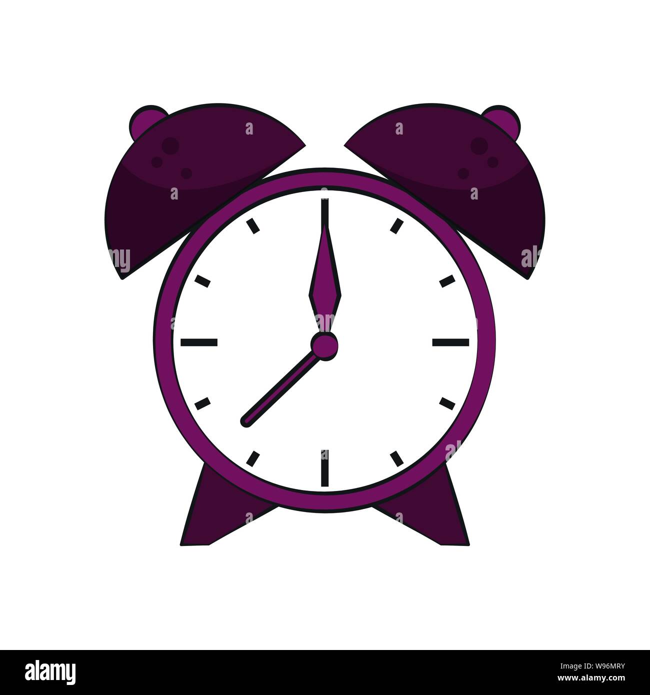 time retro clock vintage cartoon Stock Vector Image & Art - Alamy